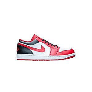 Jordan Mens Jordan 1 Low 553558 163 Bulls - Size 13 Black/White/Red