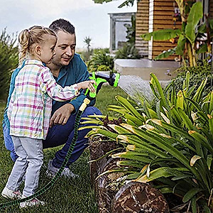 OODOSI Garden Hose Nozzle, Water Hose Nozzle Sprayer with 10 Adjustable Watering Spray Patterns for Watering, Cleaning, Car Washing, Pets Showering