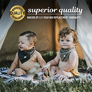 Kishu Baby Indi GOTS Organic Baby Bibs, Muslin Bibs for Boys & Girls, 4-Way Reversible Toddler Bandana Bibs, 100% Organic Cotton Drool Bibs 5-Pack