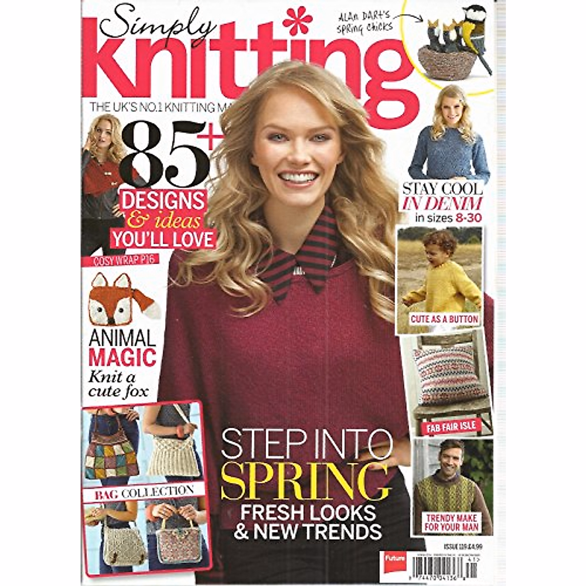 SIMPLY KNITTING, SPRING/SUMMER,2014 (THE UK'S NO.1 KNITTING MAGAZINE)