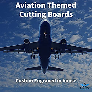 Runway Cutting Board, Aviation Themed Gift, Bamboo