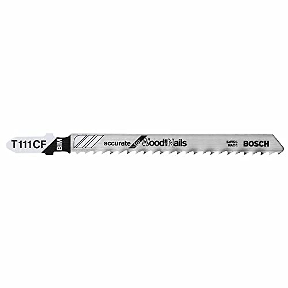 Bosch T111CF 4" x 8 TPI Bi-Metal T-Shank Wood Blades 5-Pack