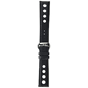 Tissot T852037163 20mm Lug Black Leather Strap
