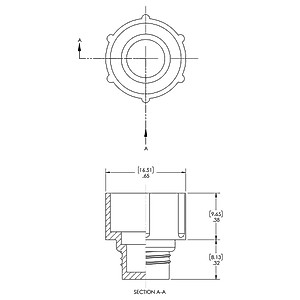 Caplugs PDO-104 – PDO Series – Plastic Threaded Plugs for SAE O-Ring Ports, 1000 Pack, To Plug Thread Size 7/16" - 20, High-Density Polyethylene (PE-HD), Red (99191593)