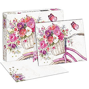 LANG Blush Bicycle Boxed Note Cards (1005382)