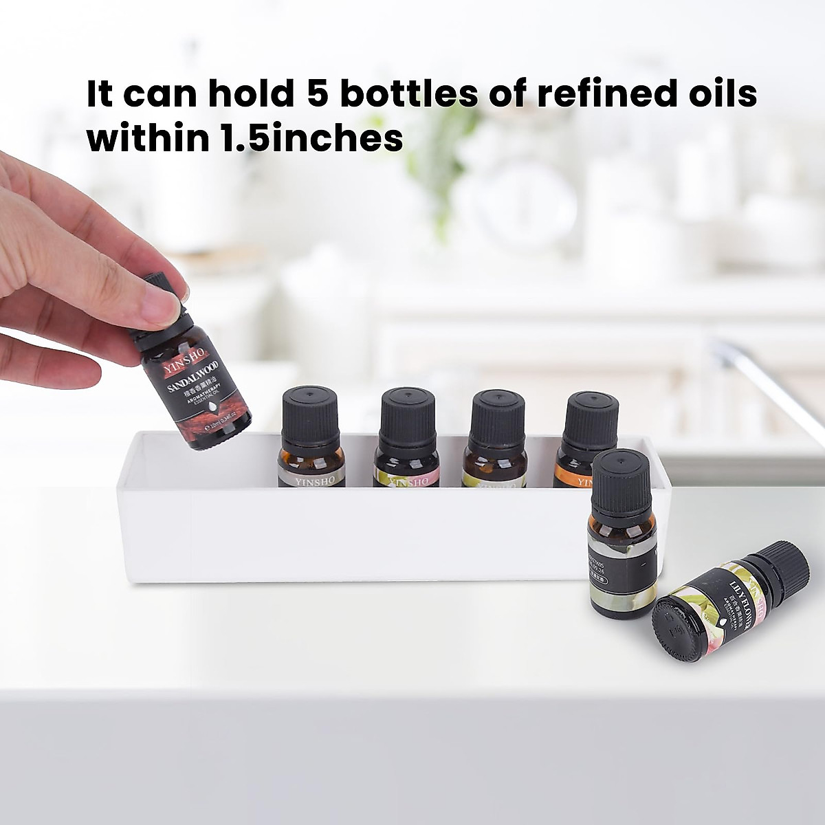 YeeBeny Magnetic Essential Oil Holder for Dryer, Plastic Magnetic Holder for Dryer, Convenient Storage And Placement of Essential Oils