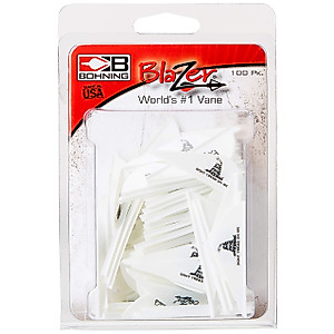 Bohning Blazer Vanes Don't Tread On Me 2" - White (100 Pack)