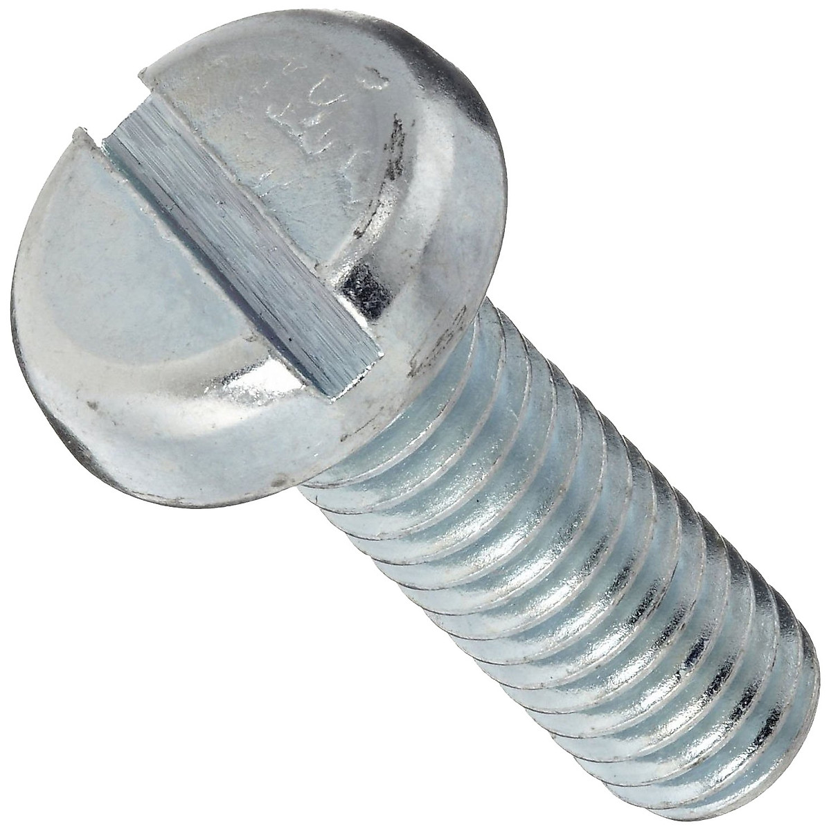 Small Parts Steel Steel Pan Head Machine Screw, Zinc Plated, Meets ASME B18.6.3, Slotted Drive, #3-48 Thread Size, 3/16" Length, Fully Threaded, Imported (Pack of 100)