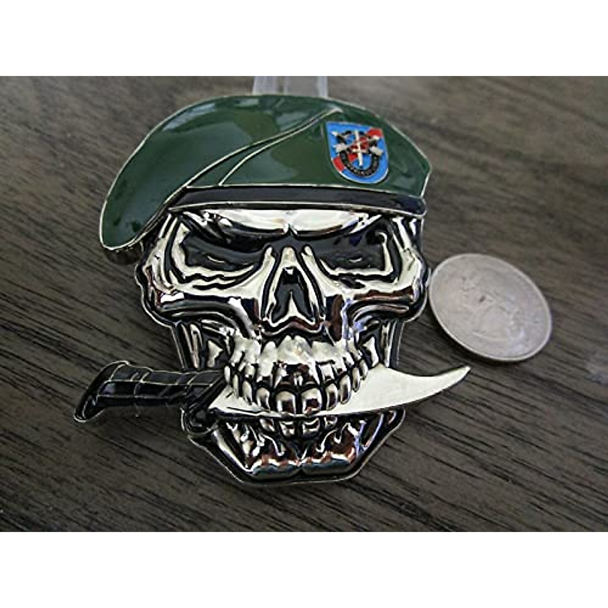 US Army 20th SFG(A) Special Forces Group Creed Green Berets Skull Challenge Coin