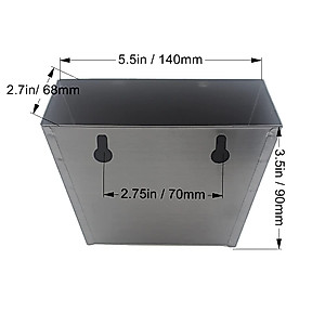 HAIICEN GunMetal Black Stainless Steel Beer Bottle Cap Catcher Collector Wall Mounted with Drainage Openings for Patio Man Cave (Pack of 2) Outdoor