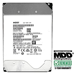MDD - HGST He10 (HUH721010ALE601) 10TB 7200RPM 128MB Cache SATA 6.0Gb/s 3.5inch Enterprise Hard Drive - 5 Year Warranty (Renewed)
