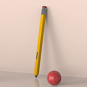 LOVE MEI Samsung Galaxy Tab S7/S7+/S7 FE/S8/S8+/S8 Ultra/S9/S9+/S9 Ultra S Pen Sleeve Case, Classic Retro Design Silicone Sleeve Protective Skin Case Non-Slip Smooth Grip (Yellow)