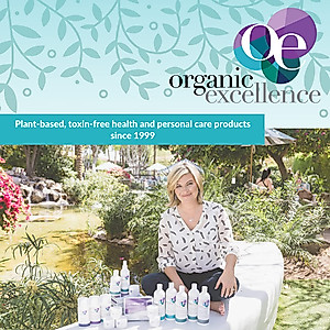 Organic Excellence All Natural Chemical-Free Shampoo | Non-Toxic, Sulfate-Free, Paraben-Free, Fragrance-Free for Men, Women, and Kids - Color-safe 16 fl oz (473 ml)