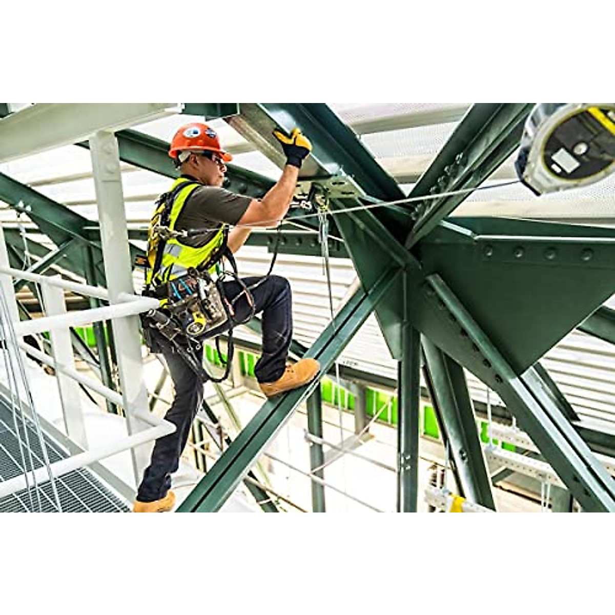 Dickies Men's Dri-Tech Moisture Control Quarter Socks, Available in M-XXL (6, 12, 18, Hi-Vis Orange Black (6 Pairs), X-Large