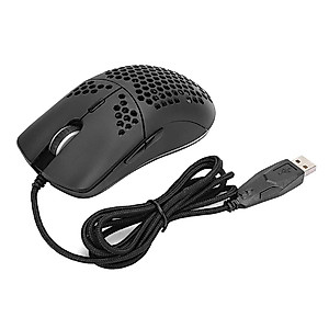 FAMKIT HXSJ J900 Hole Mouse 6-Key Wired Gaming Mice Macro Programming RGB Lighting PC Accessory