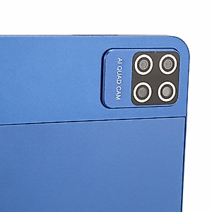 Tablet PC, 8 MP Front Camera 10.1 Inch Tablet MTK6762 Octa Core 12GB RAM 512GB ROM 13 for Business for Learning (Blue)