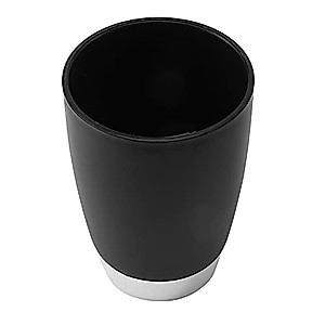 KVSERT 4Pcs/Set Bathroom Suit Set Bathing Accessories Includes Soap Box Cup Toothbrush Holder Soap Dispenser Soap Set Black