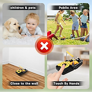 Mouse Traps, 12-Piece Pack Mouse Trap - Safe, Convenient, Fast and Effective, Field Home Efficient Mousetrap, Suitable Mice Traps Indoor for Home(Includes 12 Reinforced Nails)