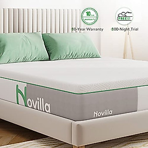 Novilla King Size Mattress, 12 Inch Gel Memory Foam King Mattress for Cooling Sleep & Pressure Relief, Medium Soft with Motion Isolation, Mattress in a Box, Lullaby