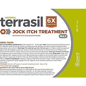 terrasil Jock Itch Antifungal Cream Extra Strength + Antifungal Soap 2-Product Care Kit with Clinically Proven Clotrimazole for Effective Jock Itch Treatment & Relief (.5oz Tube + 75g bar)