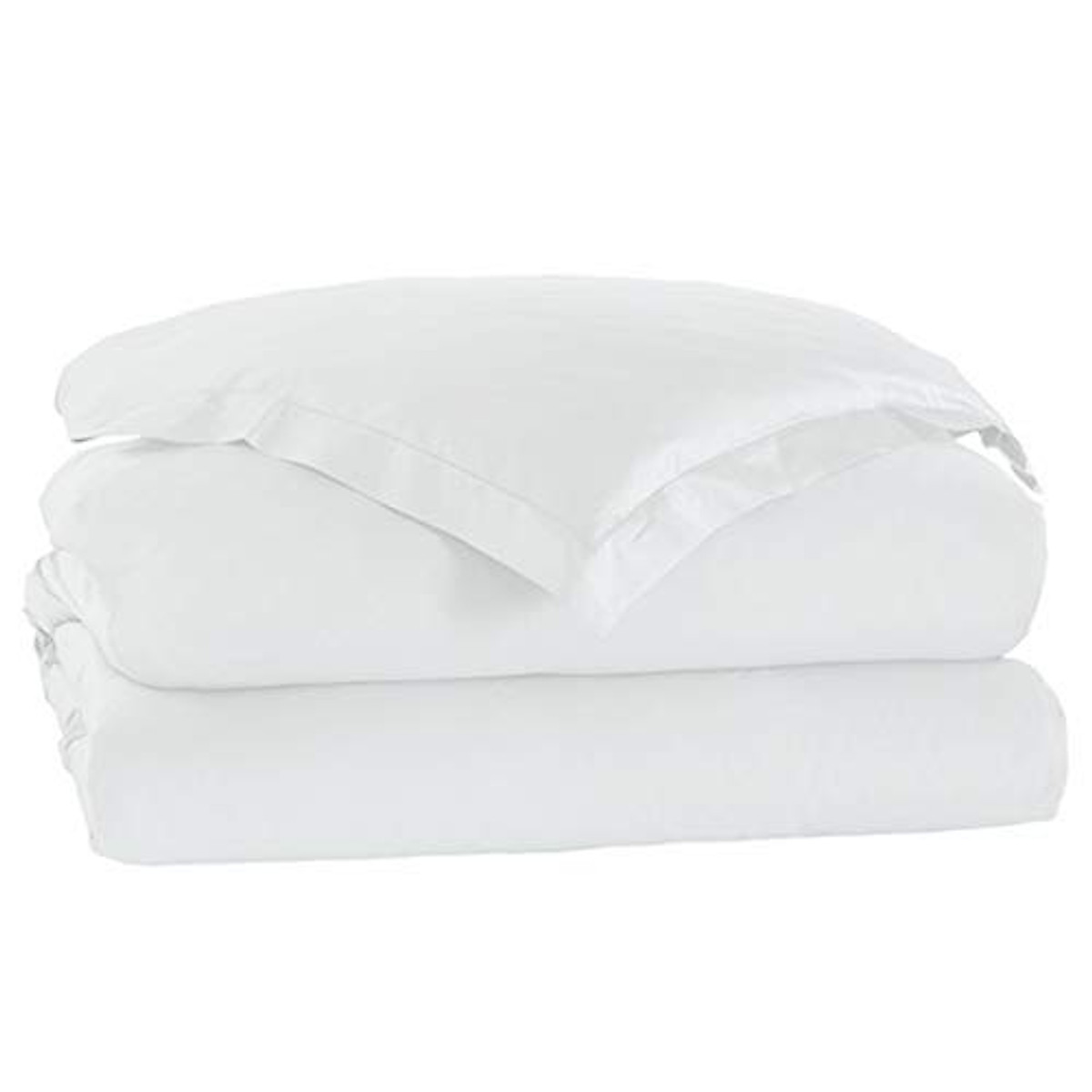 Duvet Cover Queen with Zipper Closure 3 Piece Duvet Set 1000 Thread Count 100% Long-Staple Egyptian Cotton Comforter Cover Ultra Soft Duvet Protector, Hotel Class Quilt Cover (Queen/Full, White)