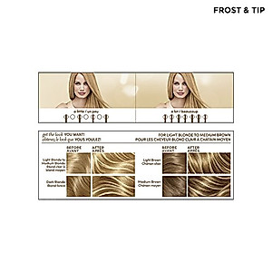 Clairol Nice'n Easy Frost & Tip Original Hair Dye, Light Blonde to Medium Brown Hair Color, Pack of 2