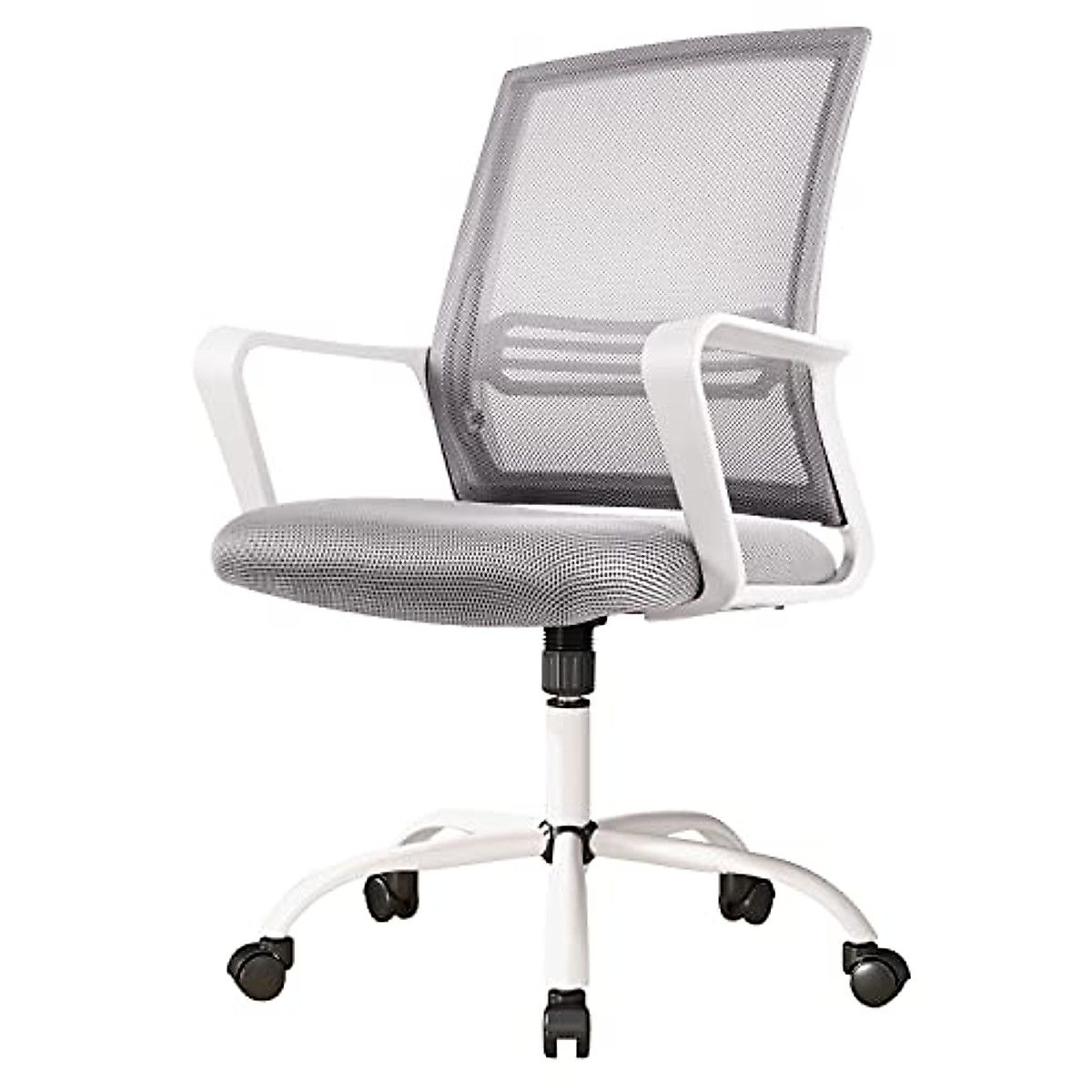 Office Desk Chair, Mesh Home Office Computer Task Chairs, Ergonomic Swiveling Rolling Desk Chair, Grey