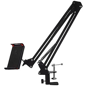 Tablet Bed Desk Holder for 4-13" Device, woleyi 360° Flexible Long Arm Mount Clamp, Adjustable Lazy Stand for iPad 12.9 10.5 9.7 iPad Mini Air 4 3 2, Nintendo Switch, Xbox, E-Reader, iPhone, Phone etc