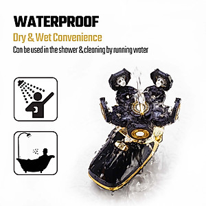 Head Shavers for Bald Men Wet and Dry, HerfsTec 6 Rotary Blade Heads Electric Razor, Bald Man 5-in-1 Grooming Kit with Clipper & Trimmer & Brush, IPX7 Waterproof, USB Charging, LED Display