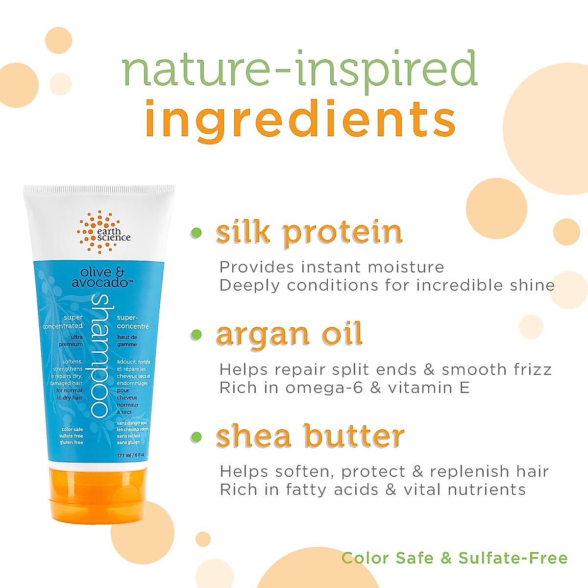 EARTH SCIENCE - Olive & Avocado Deep Conditioning Shampoo & Deep Conditioning Hair Masque Set