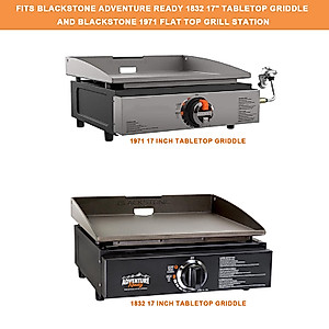 Griddle Lid for Blackstone 17 inch Griddle Hood 1832 Adventure Ready Tabletop Griddle w/handle, Accessories for Blackstone 1971 17" Griddle Hinged Lid, Updated Blackstone 17 inch Hard Cover