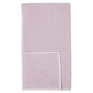 Amazon Basics Odor Resistant Textured Bath Towel, 30 x 54 Inches - 4-Pack, Lavender