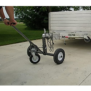 Tow Tuff TMD-800C Adjustable Trailer Dolly with Caster Wheels, Standard, Gray