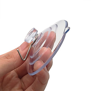 Alamic Suction Cup Hooks 2 1/2" Ultra Strong Large Suction Cup Wall Hooks Hangers, All Purpose - (6 Pack)