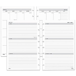 2024 TUL® Discbound Weekly/Monthly Planner Refill Pages, Junior Size