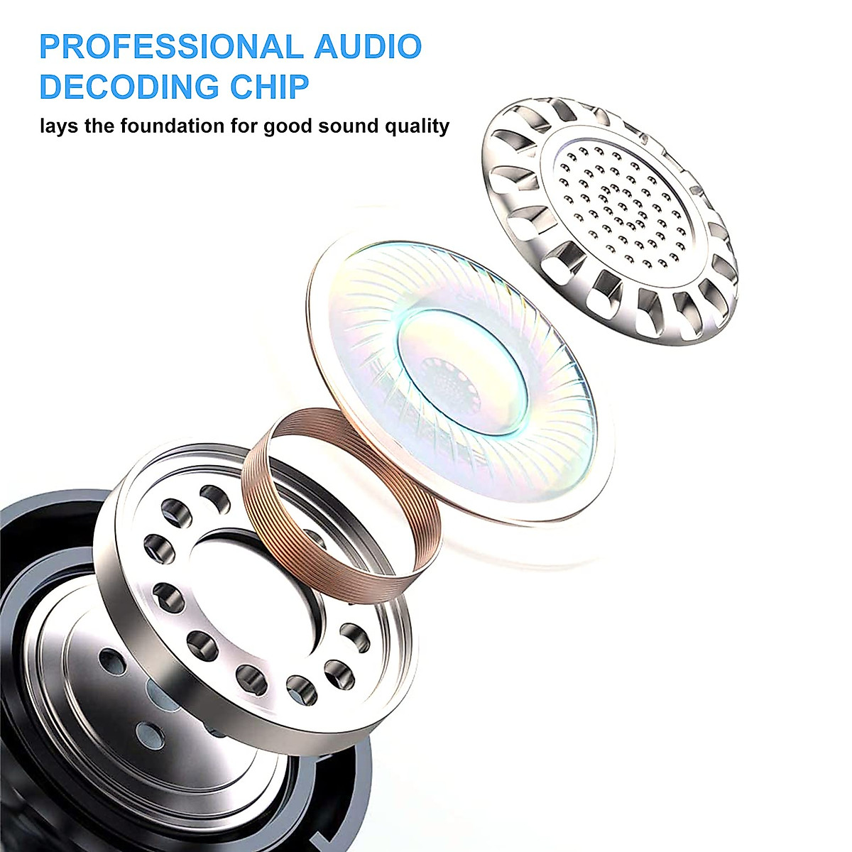 ELIKIDSTO Motorcycle Helmet Bluetooth Headset with HIFI Stereo Sound,Large Battery,Bluetooth Helmet Speakers with Calls Answer Automatically,Voice Assistant,IPX7 Waterproof,Easy to Install