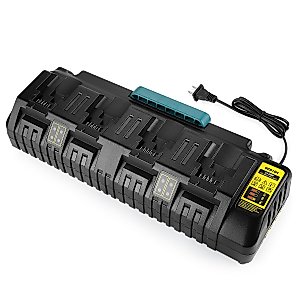Bakipante DCB104 20V Quick Charger Replacement for Dewalt 4-Port12V~20V MAX Multi Battery Charger Station Fast Charger DCB118 Compatible with Dewalt Batteries DCB203 DCB204 DCB206 DCB201