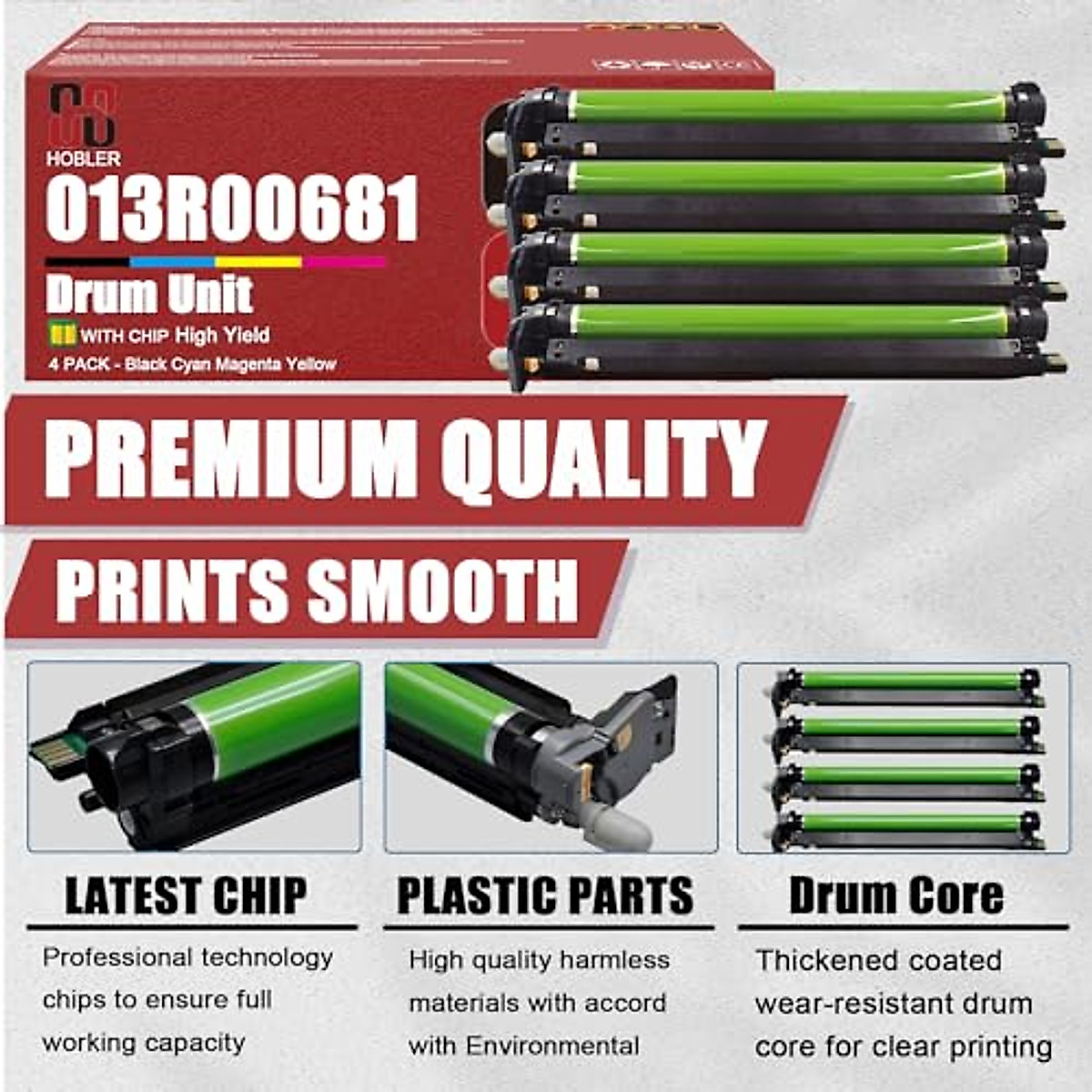Replacement 013R00681 Imaging Unit Compatible for Xerox 013R00681 C8130 Drum Unit Work for Xerox AltaLink B8145 B8155 B8170 C8130 C8135 C8145 C8155 C8170 Printers 1 Yellow Pack