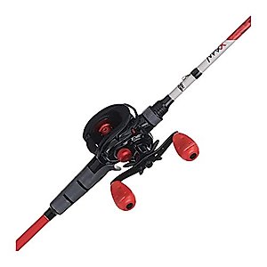 Abu Garcia Max X Low Profile Baitcast Reel and Fishing Rod Combo Multi, 6'6" - Medium - 1pc