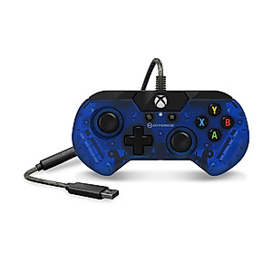 Hyperkin X91 Ice Wired Controller for Xbox One/Windows 10 PC (Pacific Blue) - Officially Licensed By Xbox - Xbox One