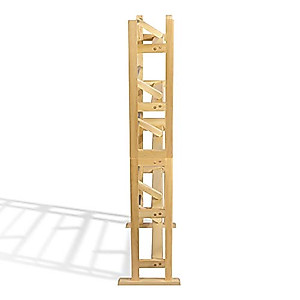 Atlantic Element Media Storage Rack - Holds Up to 230 Cds or 150 Dvds, Contemporary Wood & Metal Design with Wide Feet for Greater Stability, PN35535687 In Maple