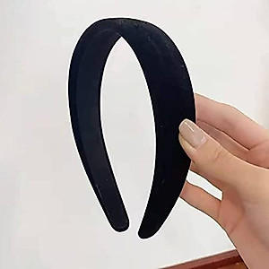 Lvyeer Velvet Wide Headbands for Women Soft Head Bands Diademas Para Mujer De Moda Hairbands for Women Girls Fashion No Slip Headband for Women Hairbands Hair Accessories