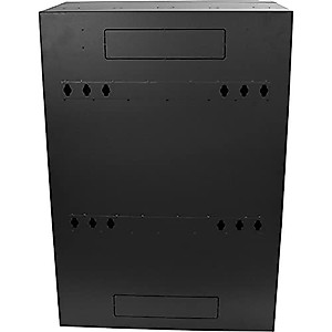 StarTech.com 8U 19" Vertical Wall Mount Server Rack Cabinet - Low Profile (15") - 30" Deep Locking Network Enclosure w/2U for Switch Patch Panel Router Mounting IT/Data Cabinet Assembled (RK830WALVS)
