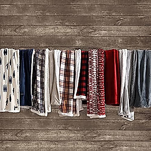 Eddie Bauer,Polyester Throw Blanket with Pillow Reversible Flannel/Sherpa Bedding Set, Buffalo Plaid Home Decor for All Seasons, 1 Count (Pack of 1), Red/Black Check