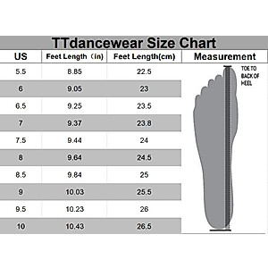 TTdancewear Low Cuban Heel Ballroom Dance Shoes Women Salsa Latin Dancing Practice Shoes for Beginners Glitter Comfortable 1.5 inch Heels B8.5 Black