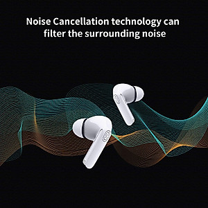 Wireless Earbuds Bluetooth 5.0 Headphones Noise Canceling Ear Buds Earphone with Charging Case 3D Stereo Auto Pairing Built-in Mic 24H Play Time Bluetooth Earplugs for iOS Android