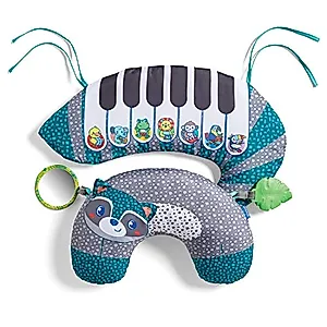 Infantino Grow with Me 3-in-1 Tummy Time Piano - 35 Sensory Stimulating Sounds, 3 Ways to Play, Tiny to Toddler, Attaches to Cribs, Tummy-Time