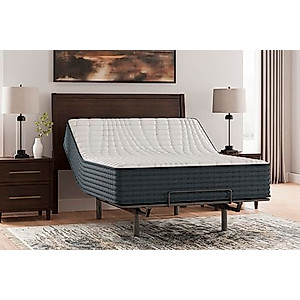 Signature Design by Ashley Hybrid 1200 12 Inch Firm Moisture Wicking Mattress with Charcoal-Infused Gel Memory Foam and Edge Support for Pressure Relief and Temperature Regulating, Queen
