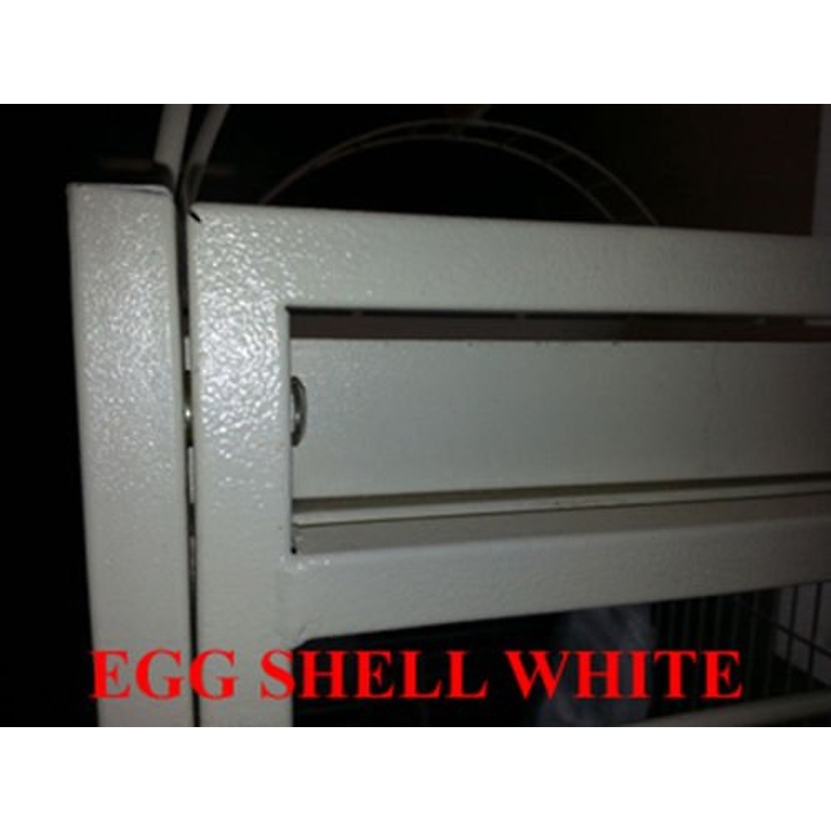 Extra Large Wrought Iron Bird Cage Parrot Cages Macaw Dometop 36"x26"x65" (Egg Shell White)