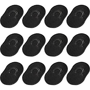 12 Packs Pocket Palm Combs Portable Soft Hair Combs Beard Shampoo Brush Combs Scalp Massage Brush Combs for Men Women Home Travel (Black)